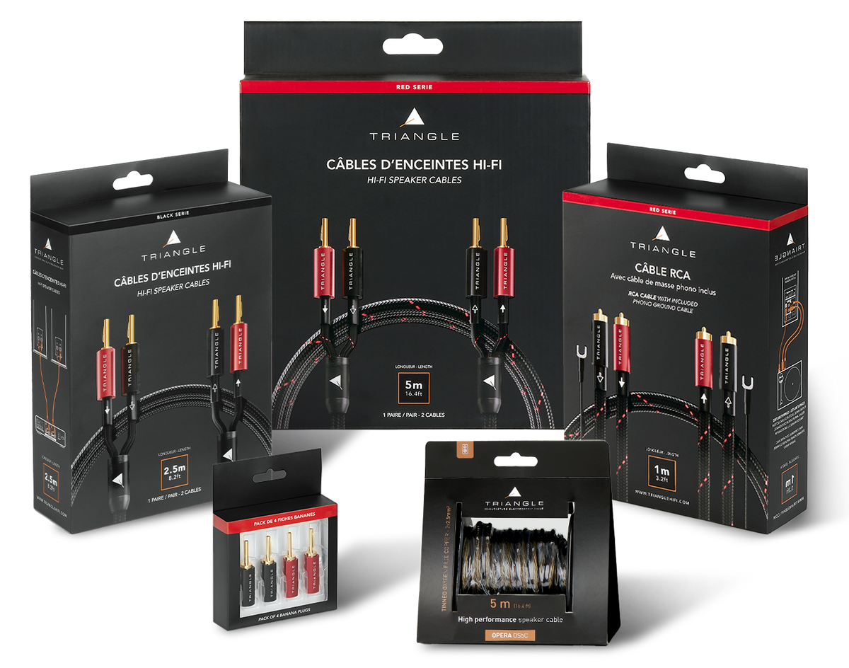Tous les Câbles Enceintes - Haut-Parleurs - RCA - SUB - TRIANGLE HI-FI